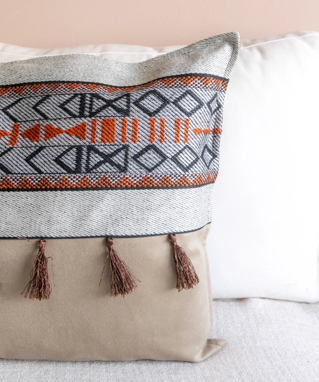 Heritage Sofa Decorative Cushion Made of Sadu Fabric - Available In Several Designs - Design 1 ...