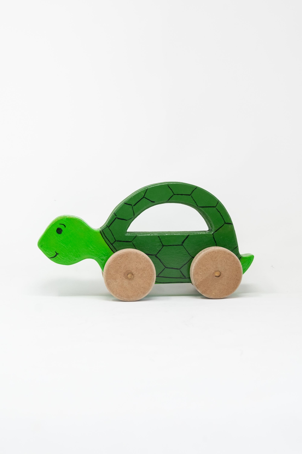 Wooden Turtle Toy - Souq Fann