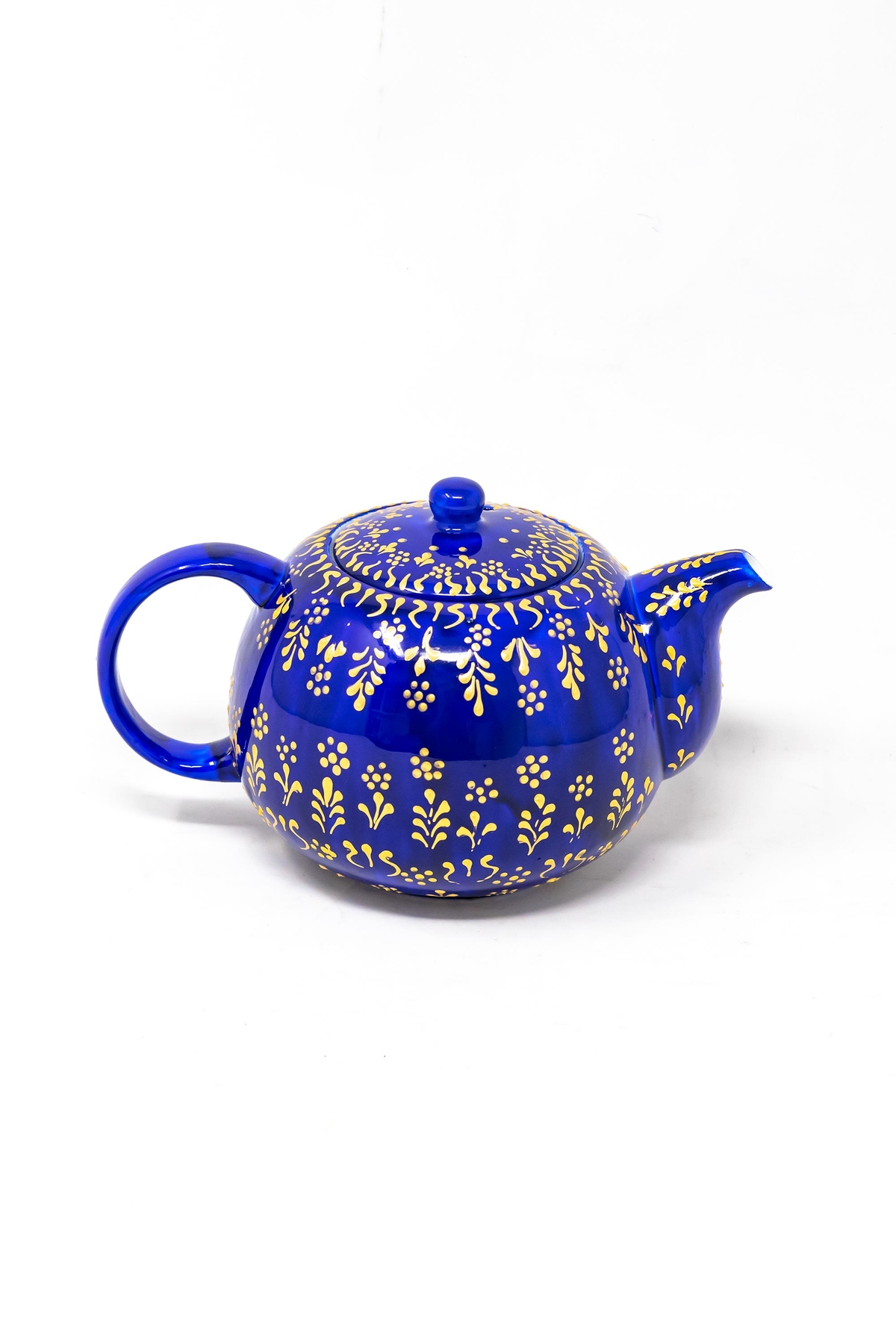 Navy Blue Porcelain Teapot - Souq Fann