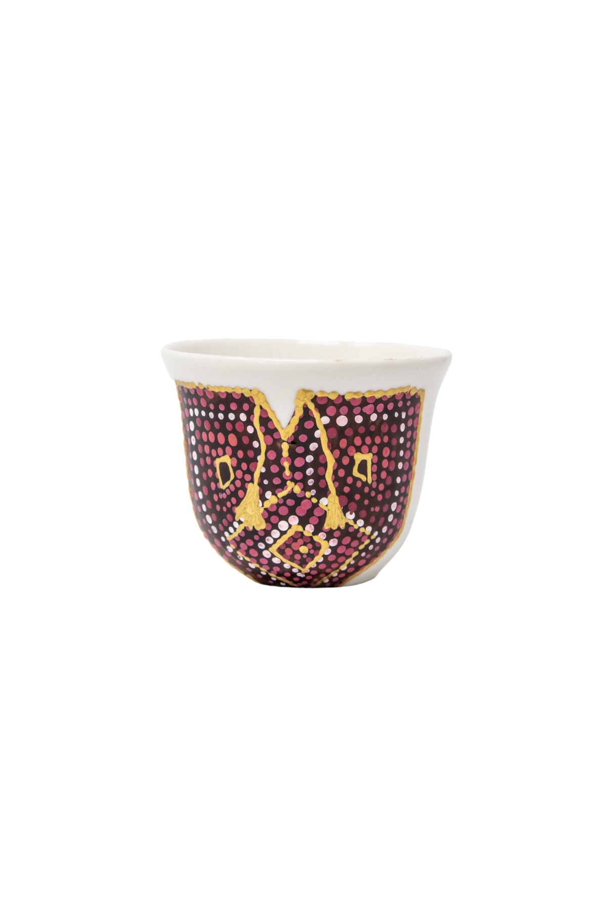 A Set of Arabic Coffee Cups with Hand-drawn Designs Inspired by ...