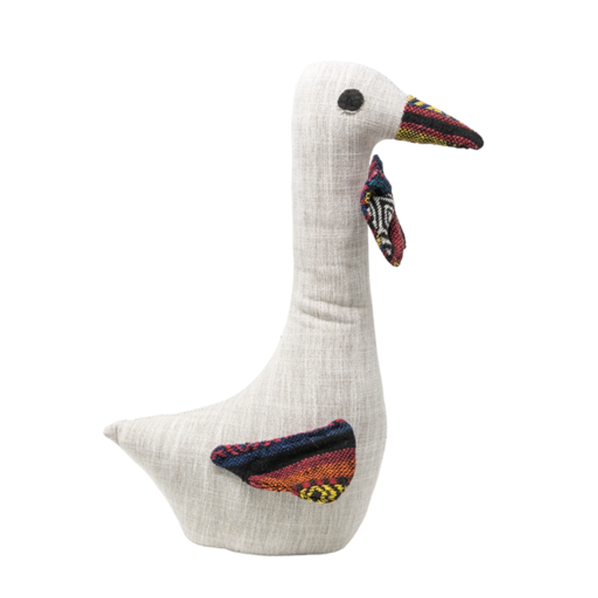 Cute Goose Door Stopper Made of Gray Fabric with a Bedouin Design ...