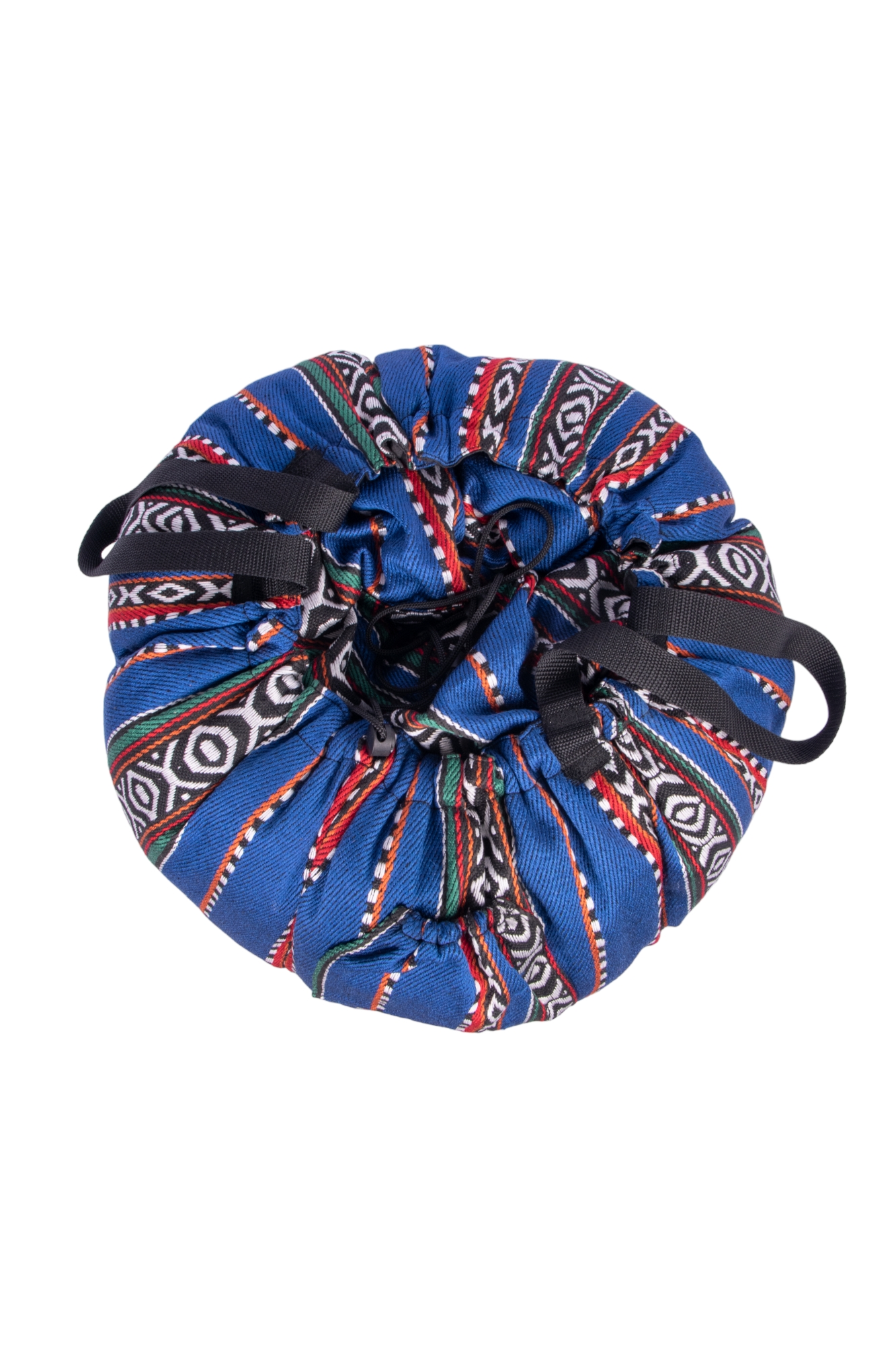 Blue Cooking Bag with Bedouin Patterns - Large Size - Souq Fann